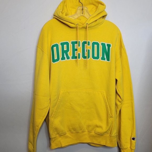 Champion | Shirts | Oregon University Yellow Hoodie Champion Adult ...